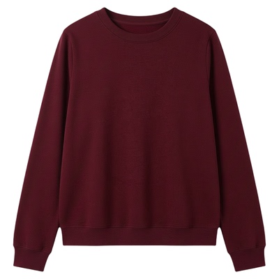 Solid long sleeve round neck T-shirt纯色宽松简约长袖圆领T恤