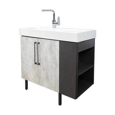 开放式储物一体化台盆严选五金