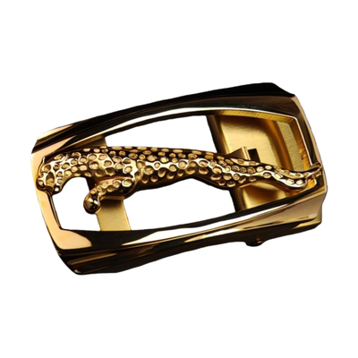 圣古奇男士不锈钢自动扣头层牛皮