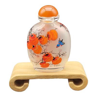 内画鼻烟壶方形壶瓶内画特色工艺品纯手工外事送礼礼品中国风摆件