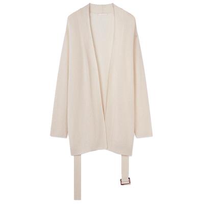 GOBI秋冬款纯羊绒女罗纹薄外套