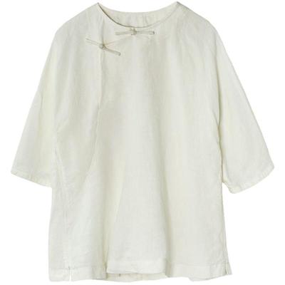 夏季新款圆领舒适民族风女装