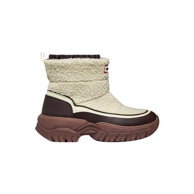 HUNTER女鞋冬季摇粒绒短款雪地靴加厚户外冬靴内置防水袜套休闲鞋