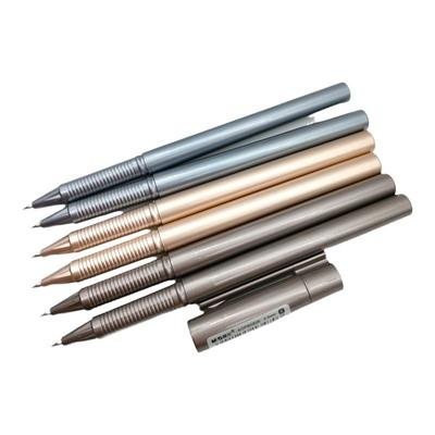 晨光文具拔盖中性笔大笔画签字笔