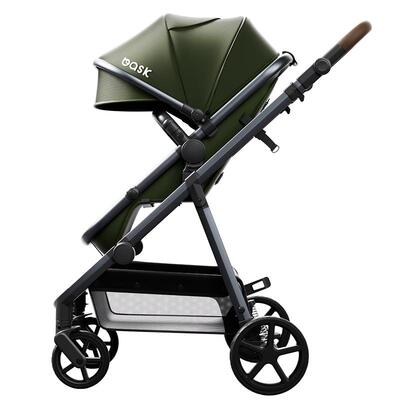 bask婴儿推车可坐可躺双向高景观