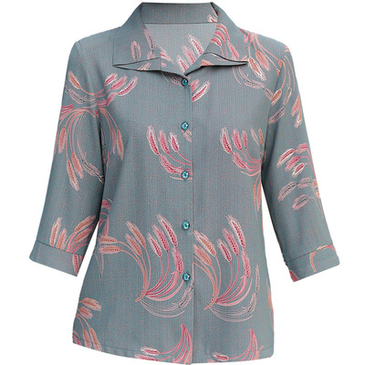 中老年人衬衣女七分袖