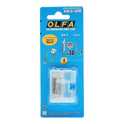 爱利华OLFA日本原装进口小黄笔刀KB-5/30B片刻纸模型美工刀手机贴膜刀日系雕刻刀适用AK-5 刀片KB-5/30B