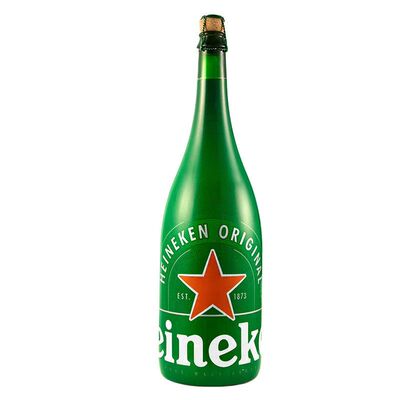 荷兰进口喜力香槟瓶1.5L升大瓶装啤酒Heineken大炮拉格黄啤鲜啤酒