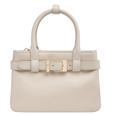 复古牛皮凯莉包CHARLES&KEITH