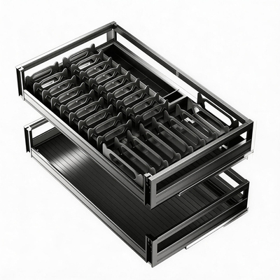 铂楠恒厨房橱柜拉篮调味碗碟蓝