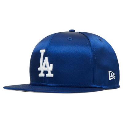 New Era纽亦华春夏MLB缎面棒球帽硬顶平檐LA全封质感NE5950