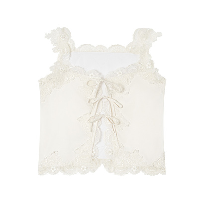 ArrivingArrive挂肩花边马甲