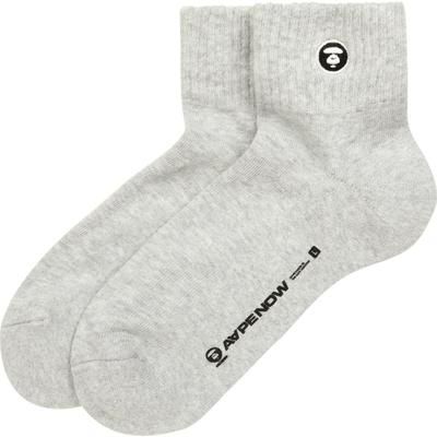 Aape字母提花休闲潮流短袜