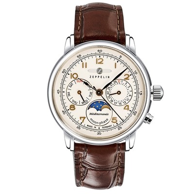 齐博林复古风月相情侣对表