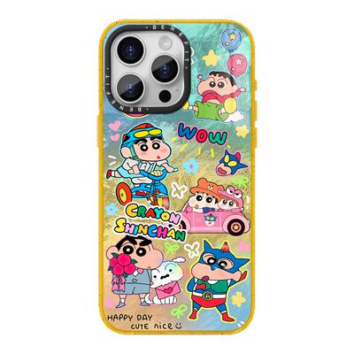 benefit彩色卡通日漫人物17适用于iphone16promax苹果15PRO晶盾磁吸手机壳13新款14套12冰川纹防摔彩色边框