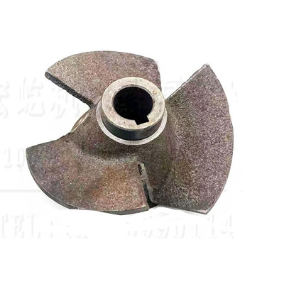 QY水泵配件6寸8寸油浸式潜水泵铁水叶大流量3-11KW水泵三叶四叶轮