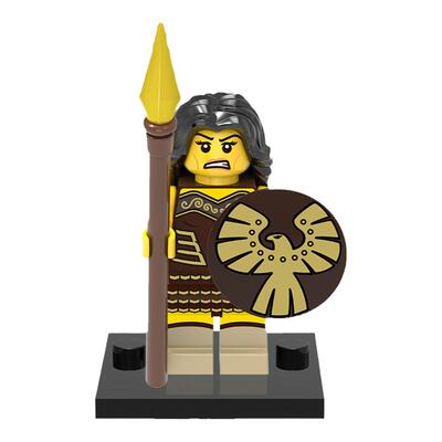 中古世纪抽抽乐第十季71001绝版 #4 希腊女战士拼装积木人仔435