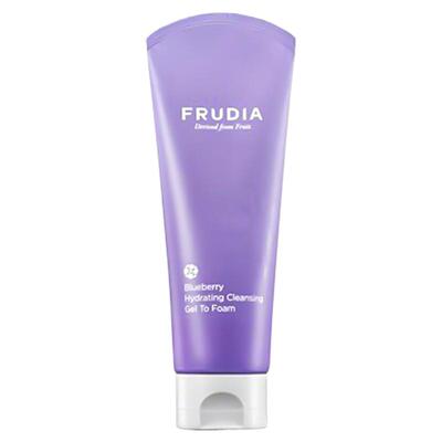frudia蓝莓保湿洗面奶深层清洁女