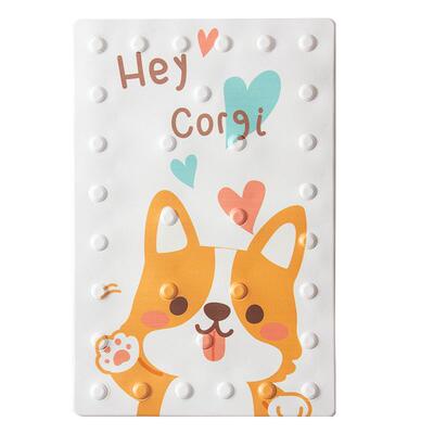 宝宝站着洗澡防滑垫卡通防水淋浴