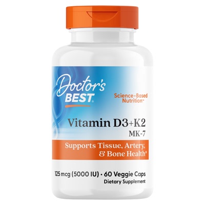 金达威Doctor's Best多特倍斯美国原装进口活性维生素K2D3胶囊