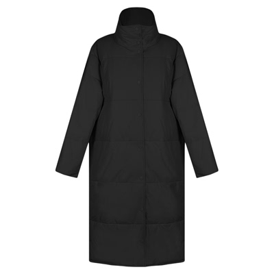 白鹅绒绵羊皮羽绒服简约高领