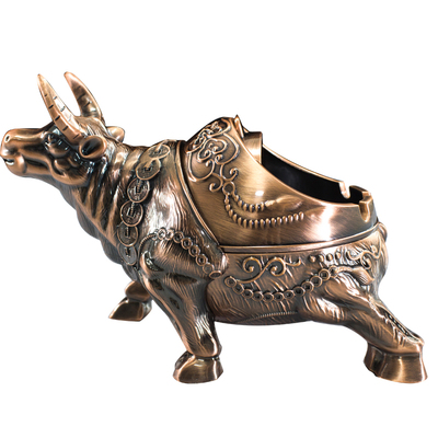 高档奢华潮流复古带盖防烟灰缸