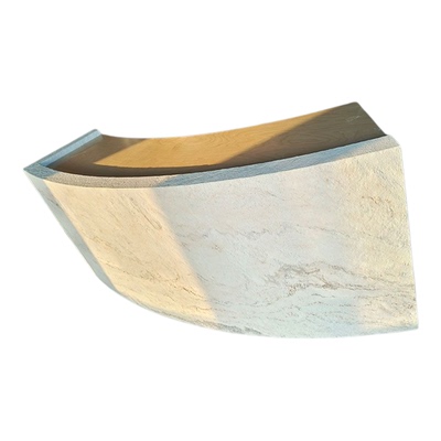 超薄石材·life1996®板岩薄片外墙吧台轻奢装饰天然白金沙大理石