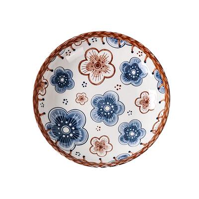 8英寸盘子菜盘家用陶瓷餐具高颜值ins新款日式简约网红深盘圆盘碟