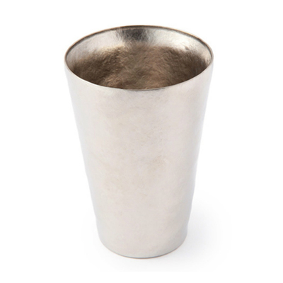 手工双层真空日式纯钛SUS啤酒杯