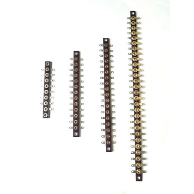 胆机搭棚条铜铆钉镀银焊片 搭棚架10 15 20 30位 焊片尺寸18X3