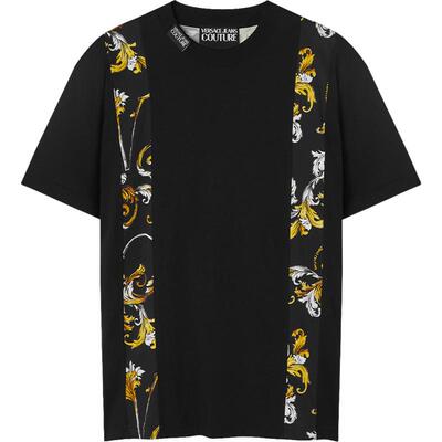【季末优惠】VERSACE JEANS COUTURE Outline Barocco常规版T恤
