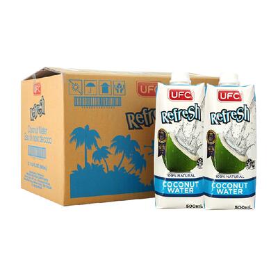 UFC泰国100%纯椰子水500ml*12瓶