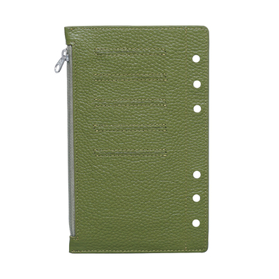 常规personalA6真皮拉链分隔页