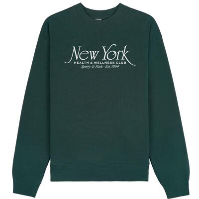 [七折礼遇]Sporty&Rich Preppy系列男女同款圆领卫衣短裤NY94套装