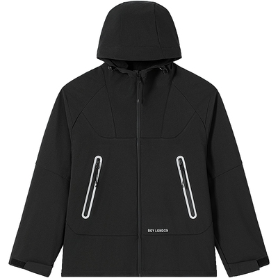 BOYLONDON秋冬男女同款夹克印花反光潮流时尚潮牌外套N23060
