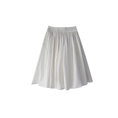 LOSLAN大摆伞百褶A字半身裙
