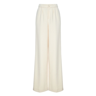 IDPAN极简阔腿裤冬季新款时尚百搭宽松直筒休闲裤显瘦针织长裤女