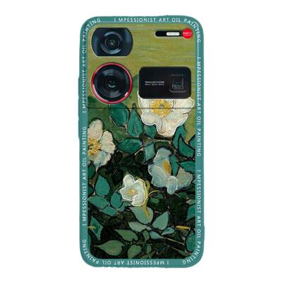 油画玫瑰适用努比亚Z60Ultra手机壳nubia新款硅胶nubiaz60u中兴领先版套全包防摔Uitra星空向日葵花朵男女软