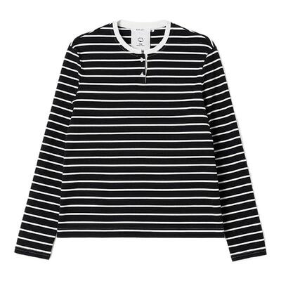 环保棉罗纹内搭小立领T恤