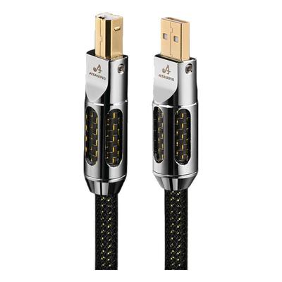 ATAUDIO单晶铜镀金USB解码线
