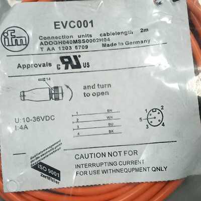 〔议价-可维修〕全新原装进口易福门ifm光电开关线EVC001 数量有
