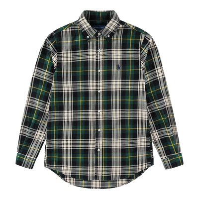 RL016外贸成人小马男士法兰绒秋冬衬衫小马衬衣