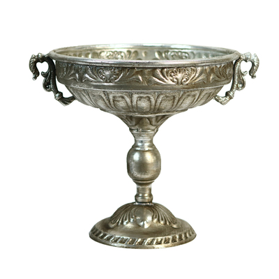 园艺装饰铁艺木质复古奖杯摆件