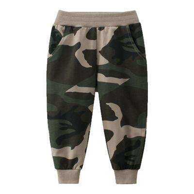 27kids品牌纯棉运动裤迷彩长裤
