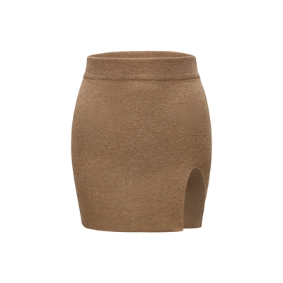 亮丝针织修身包臀裙思瑞原创设计