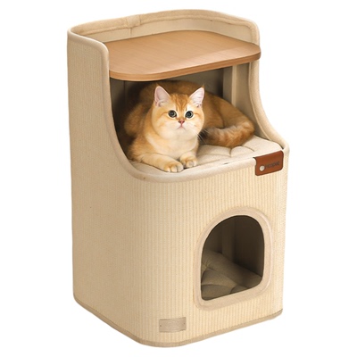 hoopet床头柜猫窝剑麻桶