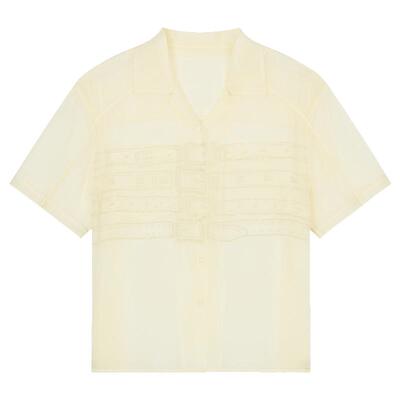 ASH女装春季REFLECTION衬衫短袖简约舒适休闲宽松