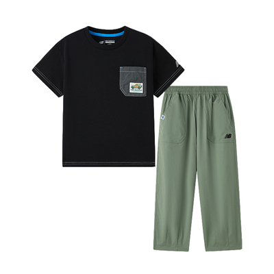 NB男童女童儿童短袖T恤长裤套装