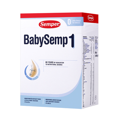 semper森宝盒装婴儿奶粉1段800g