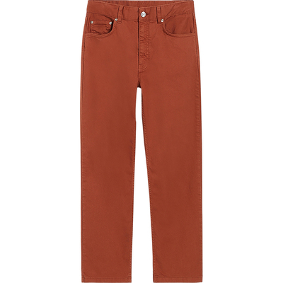 【折扣】Vanessa Bruno 早春女棉质斜纹布直筒裤休闲裤